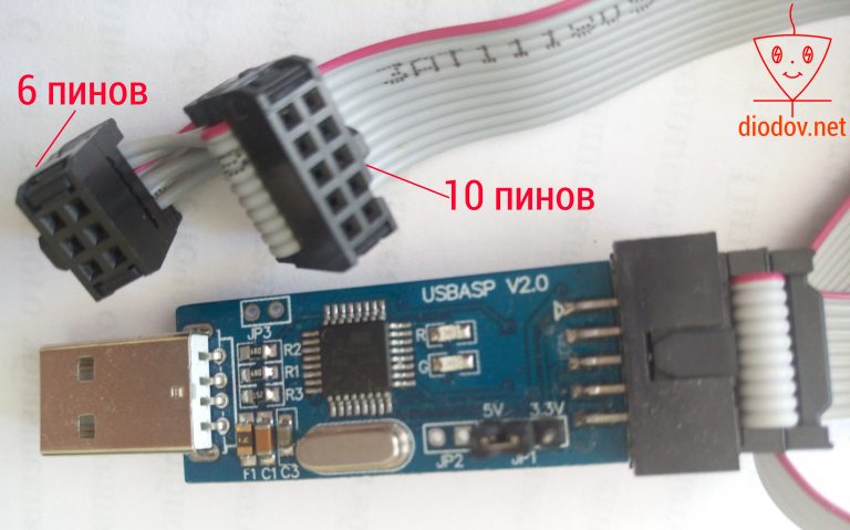 USBasp | AVRDUDE | Программирование микроконтроллеров AVR ⋆ diodov.net